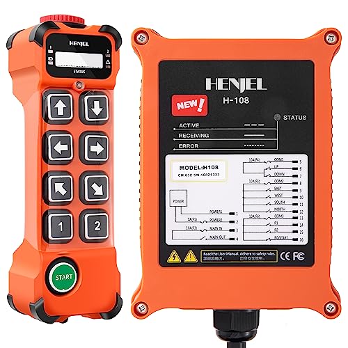 12-65V DC Industrial Wireless Crane Remote Control for Overhead Bridge ...