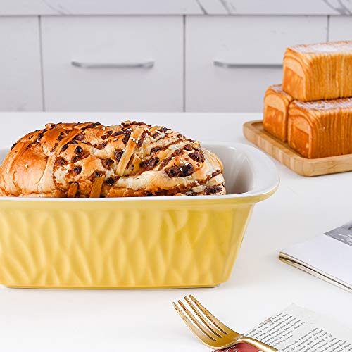 KOOV Ceramic Loaf Pan for Baking Bread, 9 x 5 inch Bread Pan ...