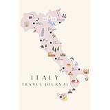 Italy: Travel Journal, Notebook, Diary | Vintage Postcard Style | 110 ...