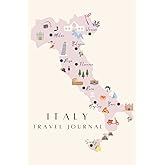 Italy Travel Journal: Travel log/book with 50 double pages for diary ...