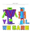 26 Pieces Alphabet Robot Transforming Action Figure Alpha-bots Toys for ...