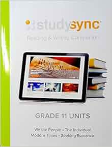 StudySync GRADE 11 UNITS Reading & Writing Companion: BookheadEd ...