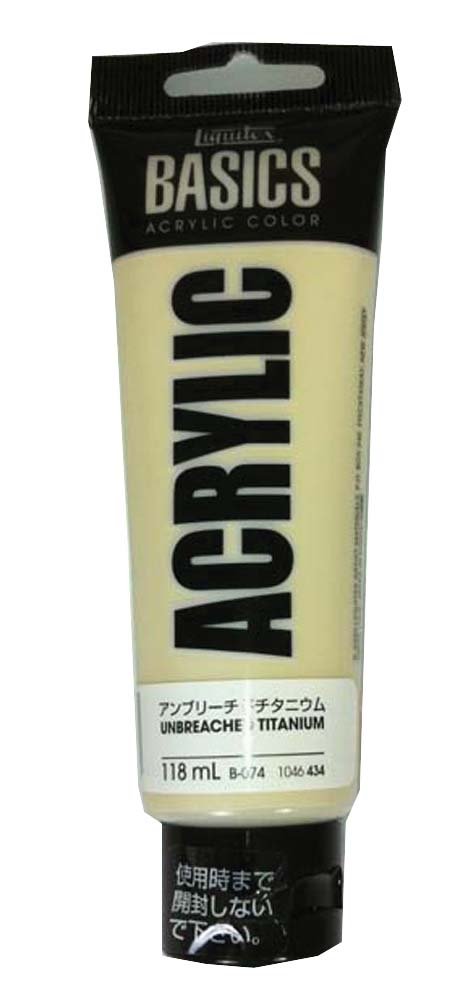 Amazon.co.jp | リキテックス アクリル絵具 リキテックス ベーシックス アンブリーチドチタニウム B-074 118ml | ホビー 通販