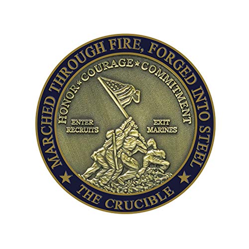Military Gift Shop Marine Corps Crucible Challenge Coin - USMC Boot ...