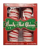 Candy Cane Shot Glasses