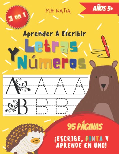 Aprender a Escribir Letras y Números: Libro Preescolar 3-6 años Para ...