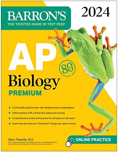 AP Biology Premium, 2024: 5 Practice Tests + Comprehensive Review ...