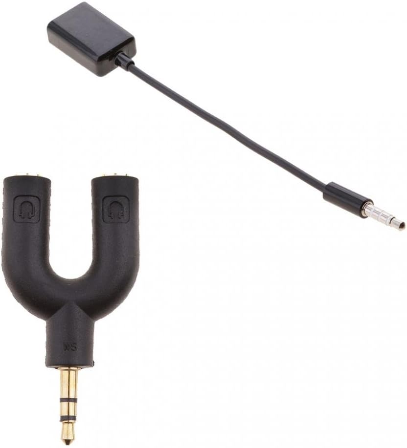 Amazon.co.jp： Perfk 3.5mm オスメス ジャック USB 2.0 変換ケーブル イヤホンスプリッタ 部品: カメラ