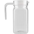 Amazon.com: 1 quart plastic pitcher with lid and spout 1l milk jug ...