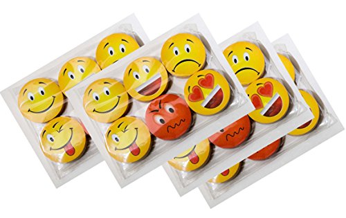 4 packs of Emoticon sticky note 6 pack set Emoji Smiley - Want It All
