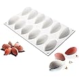Amazon.com: AFINSEA 3D Quenelle Dessert Silicone Baking Mold for Mousse Cake, Silicone Molds for ...