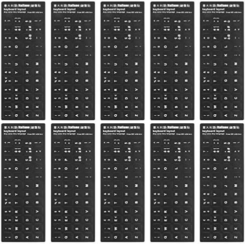 Beaupretty 10pcs Italian Keyboard Stickers Finger Position Keyboard ...