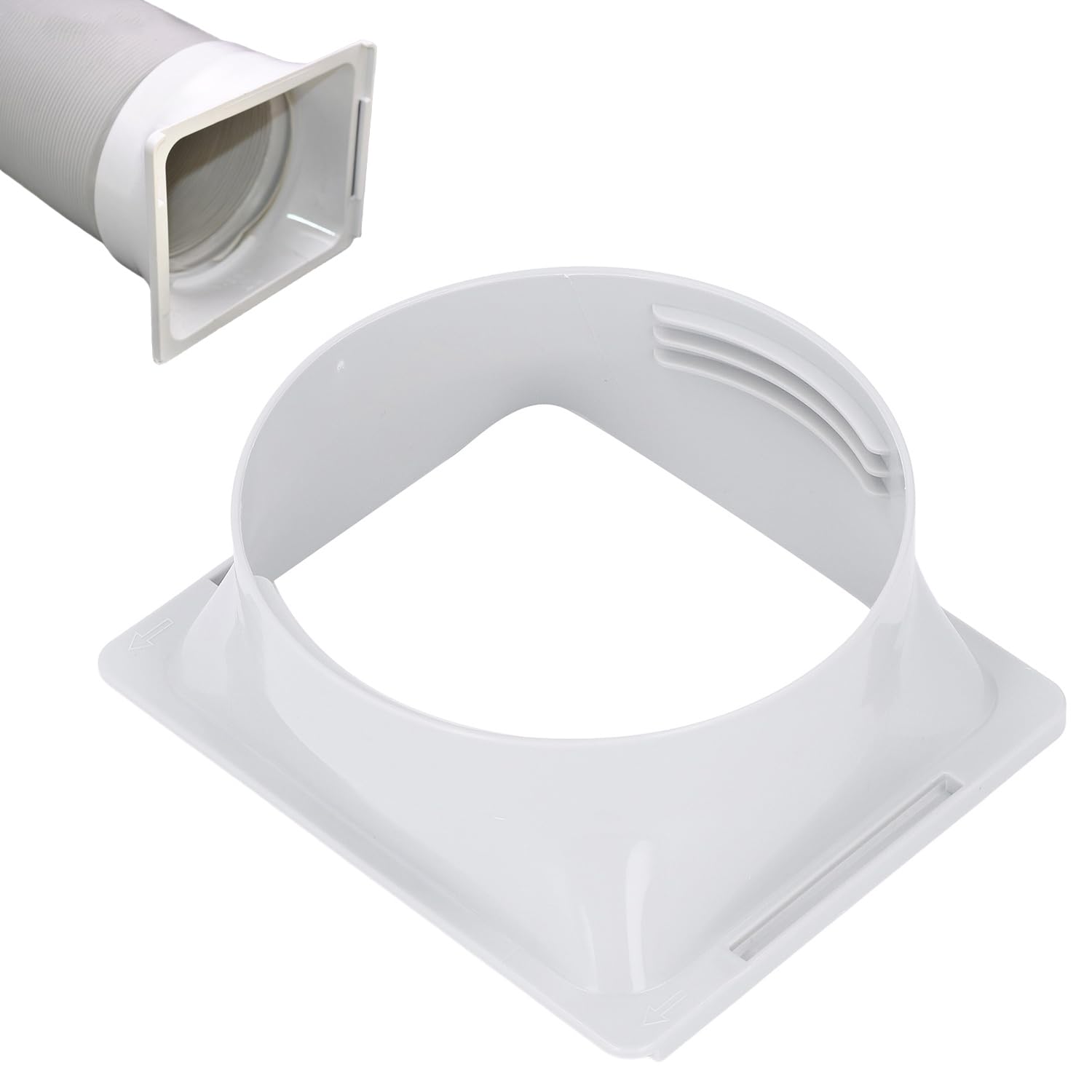 Portable Air Conditioner Exhaust Hose Coupler, Square to Round Window ...