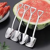 Amazon.com | Suwimut 24 Pieces Mini Shovel Spoons and Forks Set for Desserts, Include 8 Shovel ...