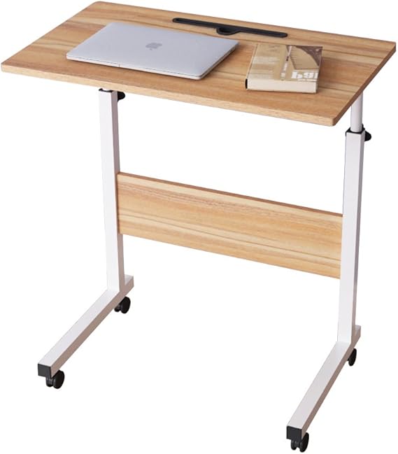 DlandHome Table Roulante de Lit Canapé pour Ordinateur Portable Hauteur ...