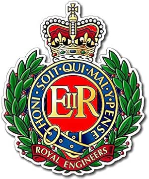 Amazon.com: American Vinyl Royal Engineers Crest Shaped Sticker (UK ...