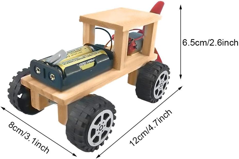Wooden DIY Electric Wind Power Physical Science Experiment Toy Kid ...