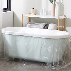 Amazon.com: 10 Packs of Disposable Portable Bathtub Cover Lining, Large ...