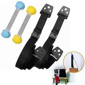 Amazon.com : Earthquake Straps, Furniture Anchor, Anti tip & Child ...