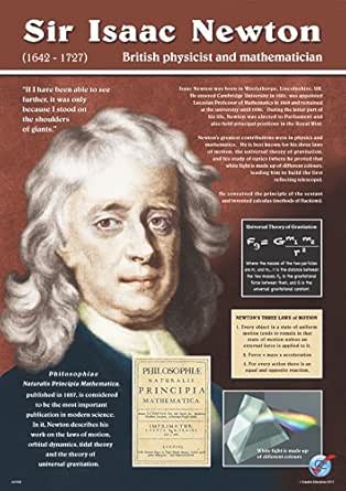 Amazon.com: Isaac Newton Vinyl Poster (16 in x 23 in): Industrial ...