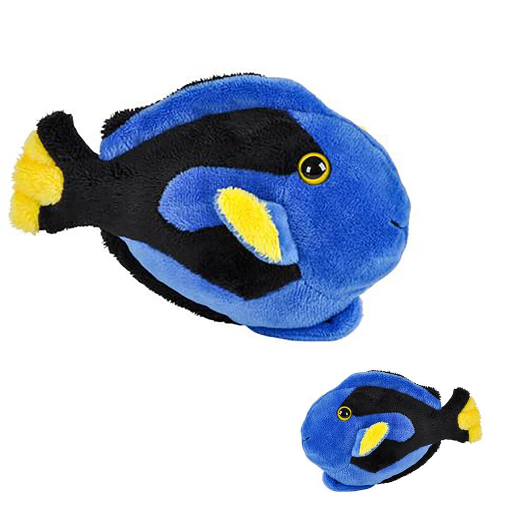 The Dreidel Company Blue Tang Plush Mighty Mights, 3.5" Inch Plush ...