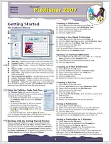 Microsoft Publisher 2007 Quick Source Reference Guide: Quick Source: 9781932104684: Amazon.com ...