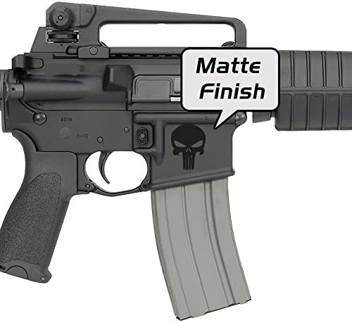 AR15 / Airsoft Lower Decals Kit - Punisher Inspired for Magwell (Matte ...
