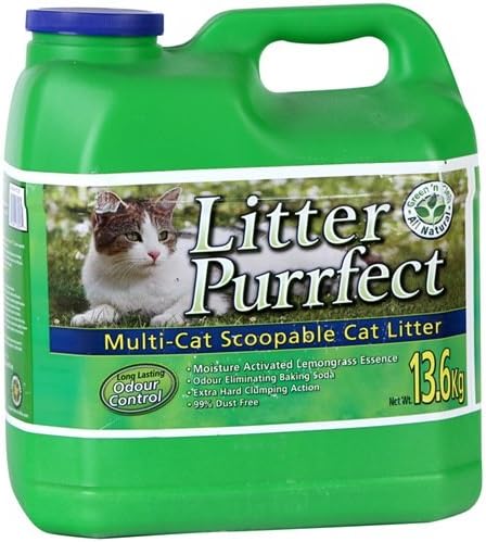 Litter Purrfect Lemongrass Cat Litter, 13.6kg (2 Packs): Amazon.co.uk ...