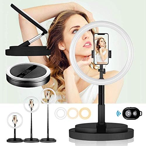 12” Selfie Ring Light, Phone Ring Light with Foldable Stand & Phone ...