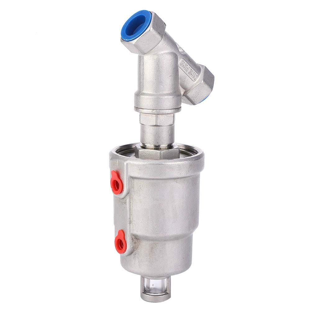 Pneumatic Steam Valve, Air Actuated Female Thread Angle Seat Valve ...