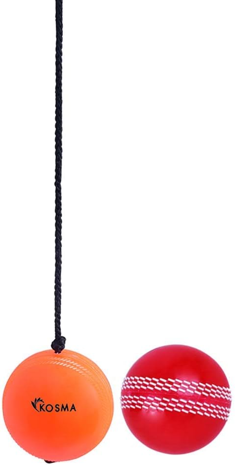 Kosma Set of 2 Pc Cricket ball Set - Hanging Ball For Cricket Practice ...