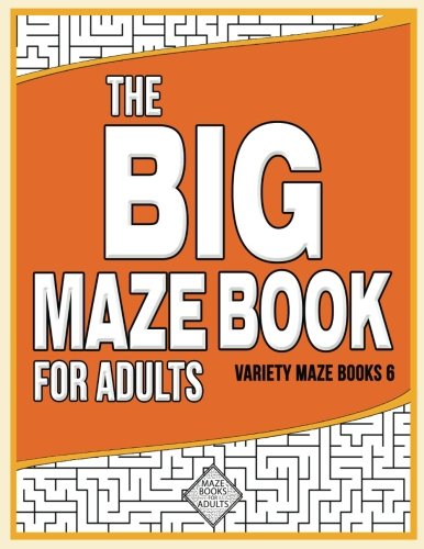 The Big Maze Book For Adults: Moderate To Challenging Maze Puzzles ...
