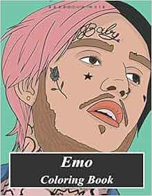 Emo Coloring Book: An Emo Color Therapy Book Filled With Portraits Of ...