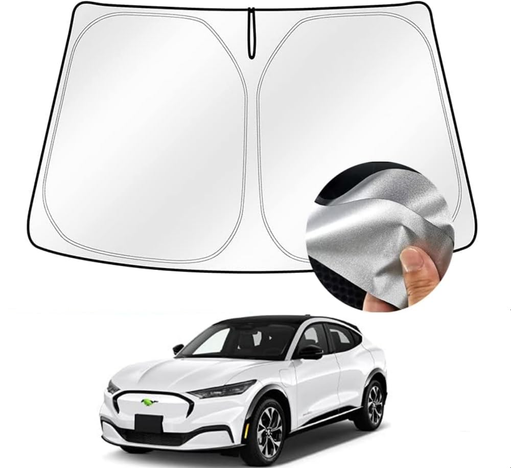 Mua Windshield Sun Shade Fits for Ford Mustang Mach-e 2021 2022 2023 ...