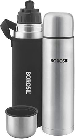 Buy Borosil - Thermo Stainless Steel Flask, 750ml, Black Online at Low ...