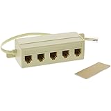 Dexlan Repartiteur téléphonique RJ45/RJ11 4 voies: Amazon.fr: Informatique
