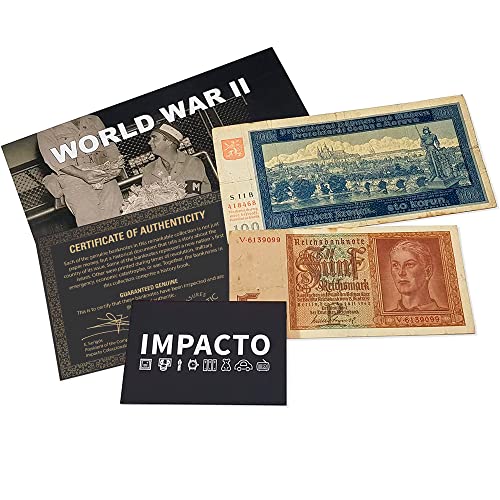 WW2 World Currency - 2 Banknotes that were used during the World War 2 ...