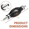 8mm Bulb Type Fuel Primer Pum with Directional Mark,Rubber+Aluminium ...