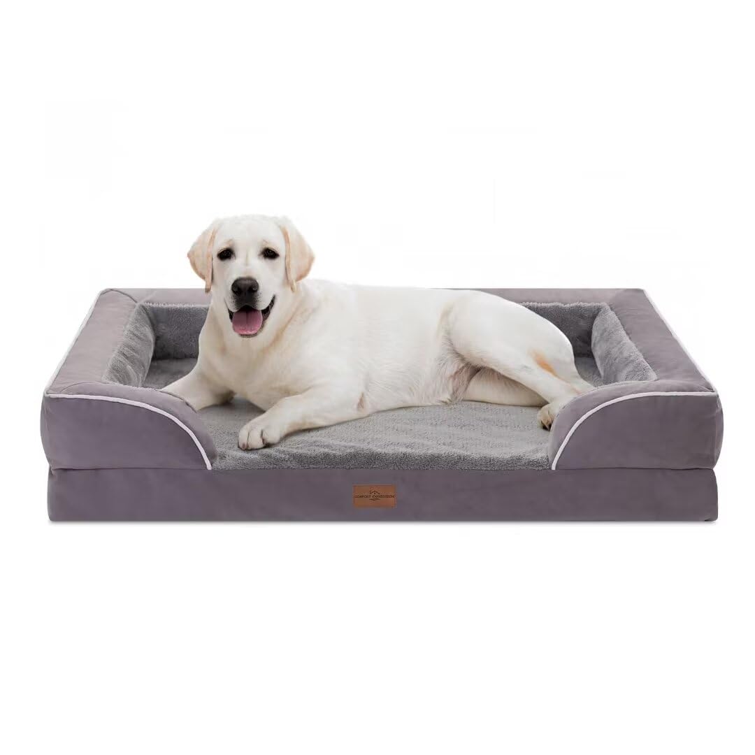 Comfort Expression Jumbo Dog Bed for Extra Large Dogs, Jumbo Breed ...