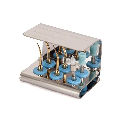 Dental Ultrasonic Piezo Scaler Tip Holder Box with Cover 6H Block Stand ...