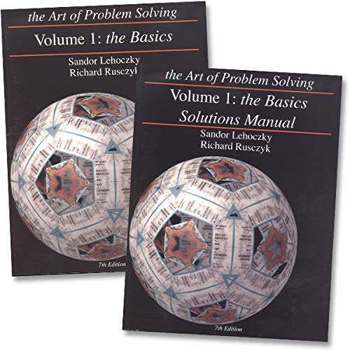 NEW - Art of Problem Solving: Volume 1 Text & Solutions Books Set (2 ...