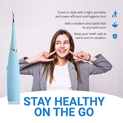 Meeteasy Electric Sonic Dental Calculus Plaque Remover Tool Kit - Tooth ...