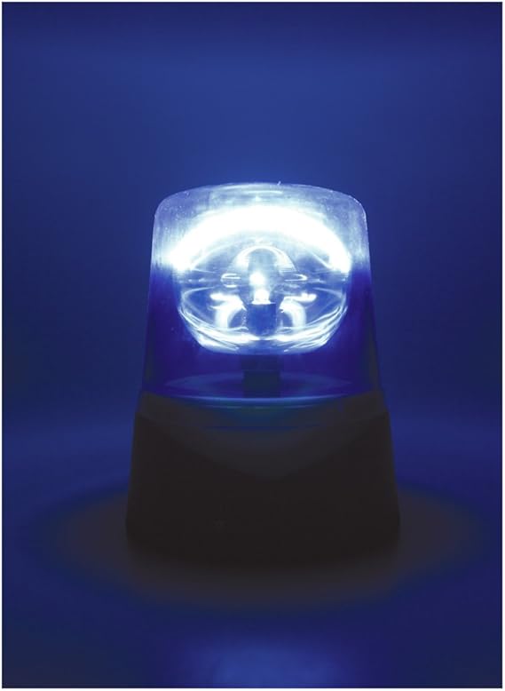 Mini LED Rotating Police Beacon Party Light: Amazon.co.uk: Electronics
