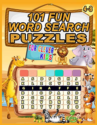 101 Fun Word Search Puzzles for Clever Kids 4-8: First Kids Word Search ...
