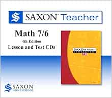 Saxon Math 7/6 Homeschool: Saxon Teacher CD ROM 4th Edition: SAXON ...