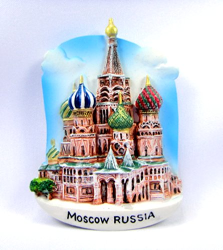 Souvenir Travel Refrigerator Magnets St.basil's Cathedral Moscow Fridge ...