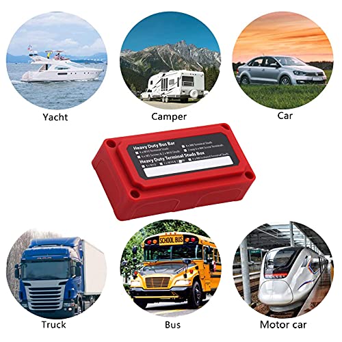 Jamgoer 300A Bus Bar Heavy Duty Module Design Power Distribution Block 12V 24V 48V DC Busbar Box ...