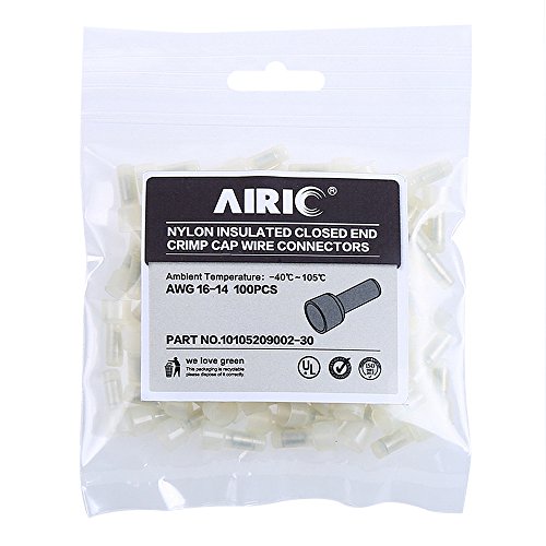 Bulk Wire Connector Pack 100 Pcs Pigtail Crimp Cap Wire Connectors ...
