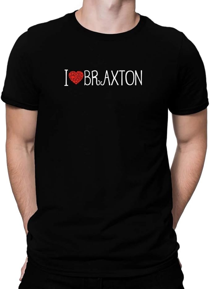 Amazon.com: Teeburon I Love Braxton Cool Style T-Shirt: Clothing