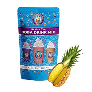 Amazon.com: Pineapple Boba / Bubble Tea Drink Mix Powder By Buddha ...